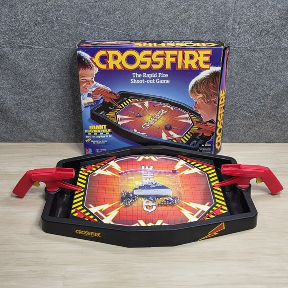 Milton Bradley | Games | Vintage 994 Crossfire Milton Bradley Rapid ...